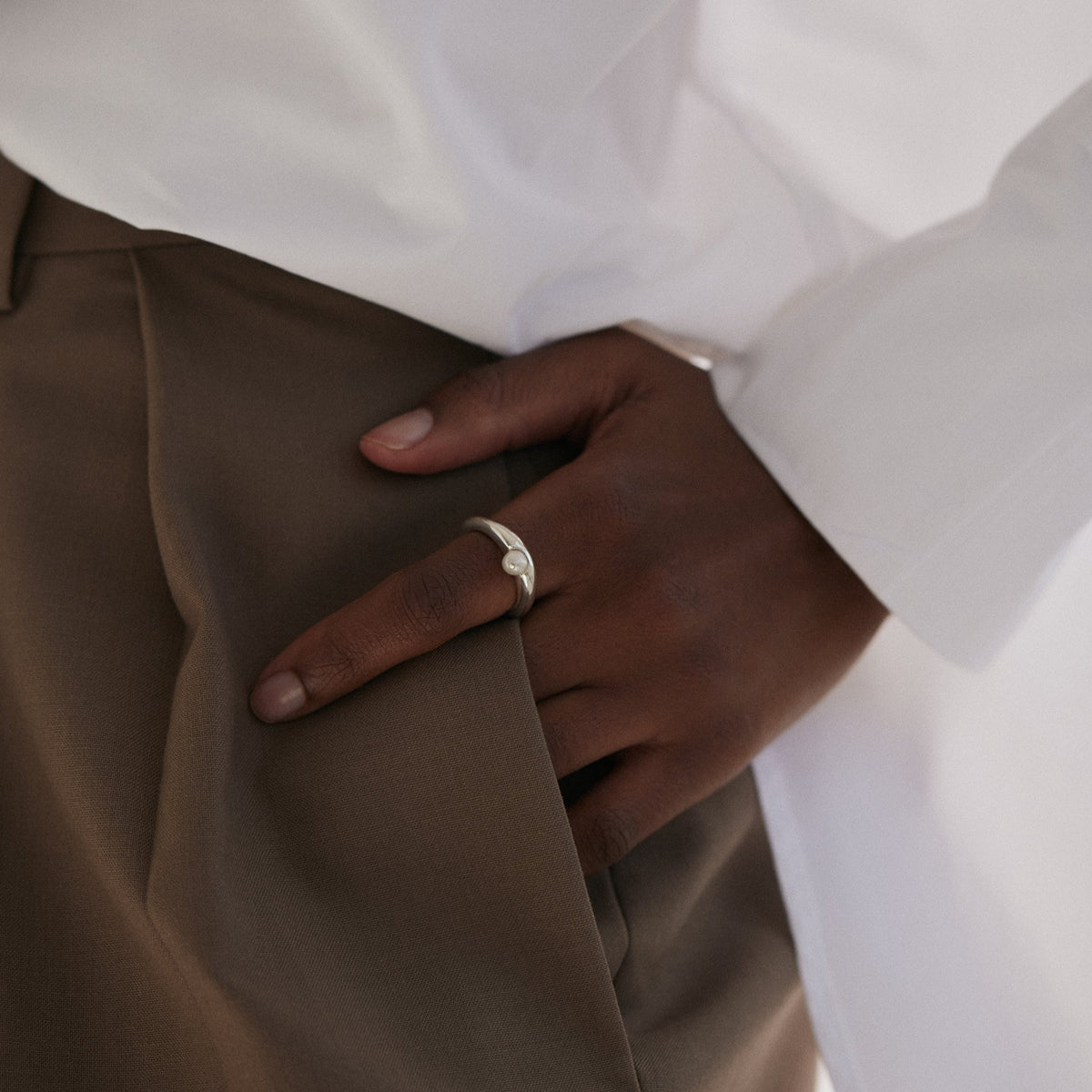 Silver Pearl Ring – iloni